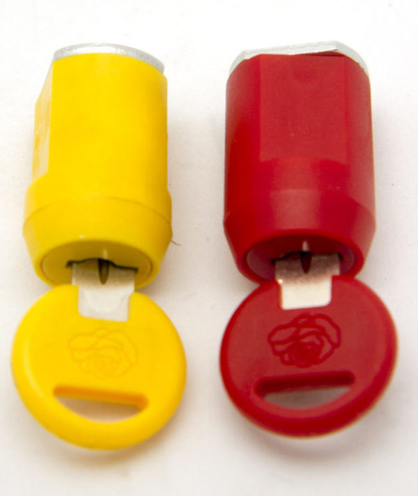 Red and Yellow Cylinder Lock – ChinRose Locks & Hardware