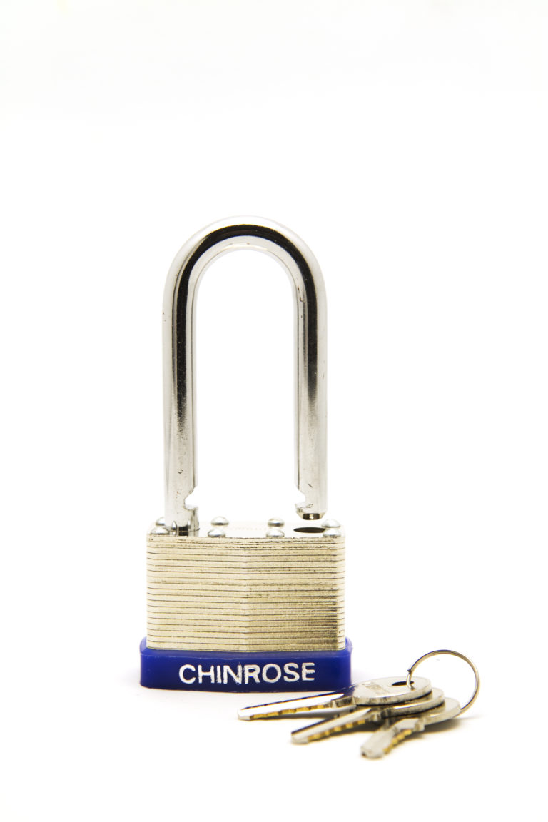Laminated Steel Padlock are plated against rust and corrosion.